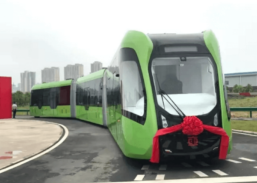 World's First 'Railless Train' Unveiled in China