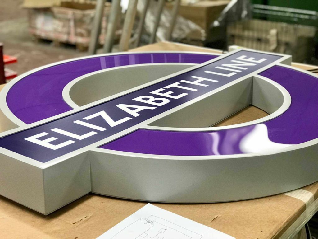 Iconic Roundels Installed at Elizabeth Line Stations