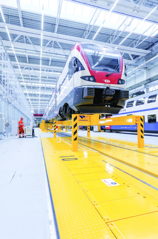 WINDHOFF | The Pit Stop Concept | In-floor Lifting System | Railway-News