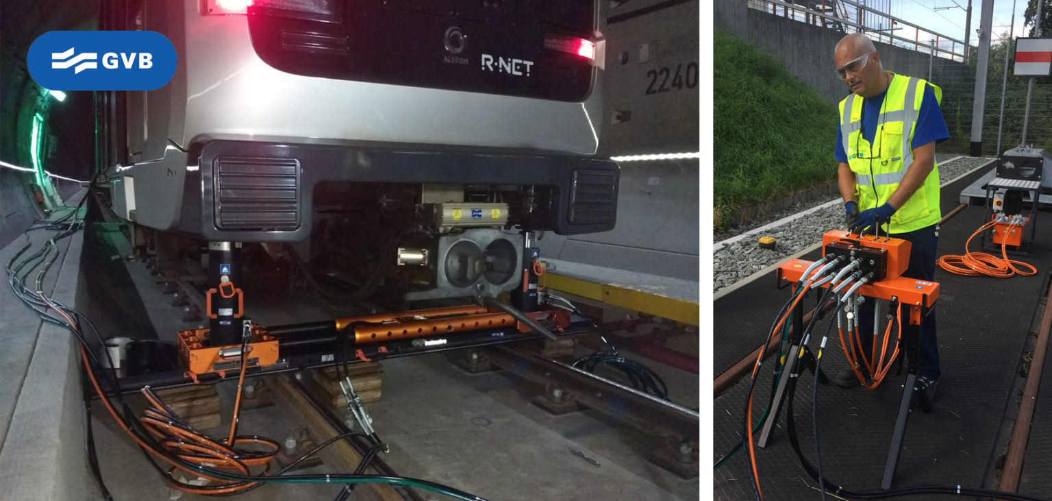 Rerailing a Metro in a Tunnel | Supplier News | Railway-News