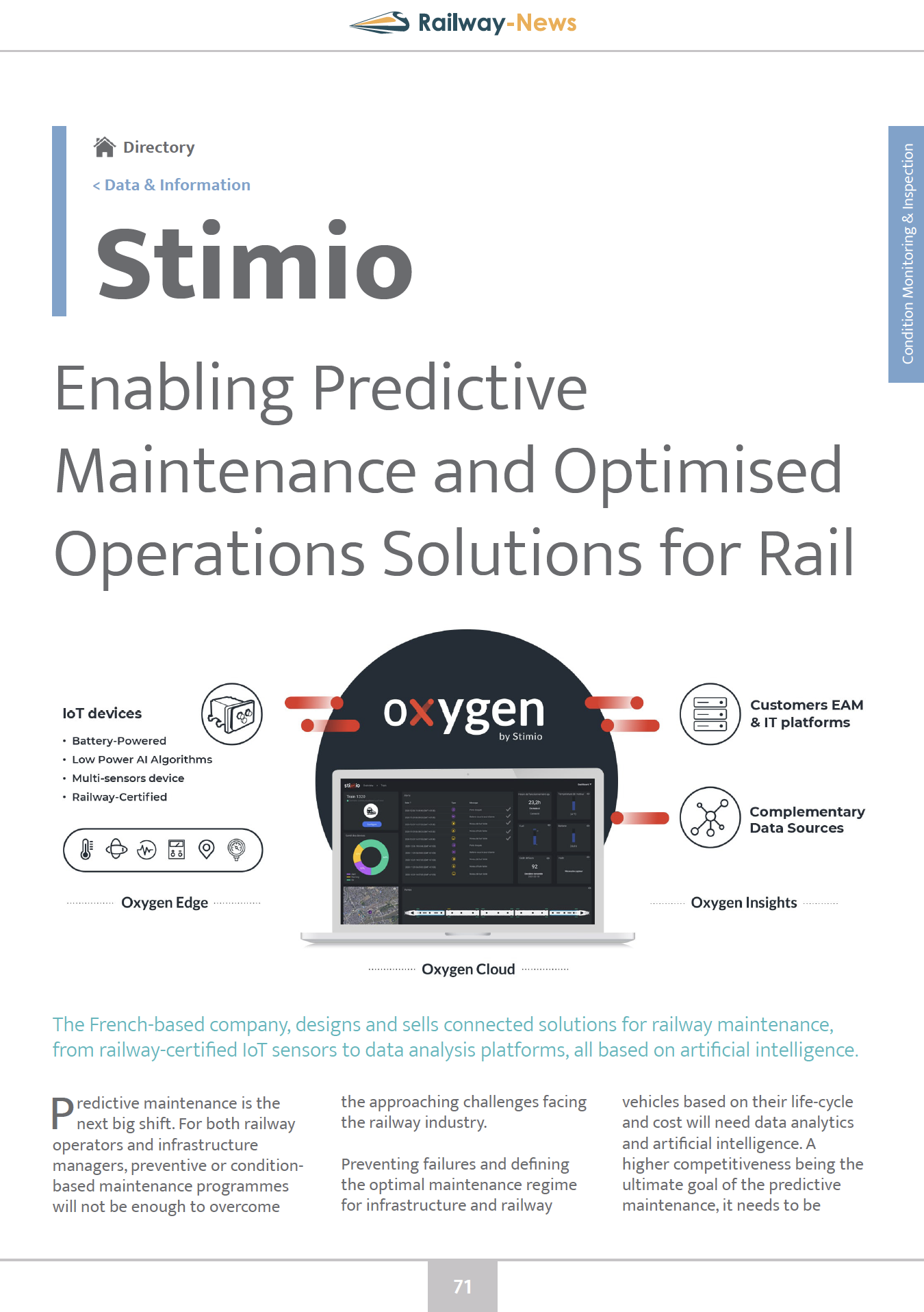 Stimio - Predictive Maintenance & Optimised Operations Solutions for Rail