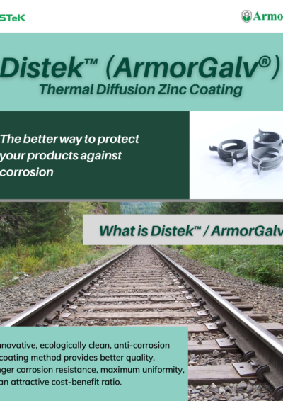 Distek™ (ArmorGalv®): Thermal Diffusion Zinc Coating | Railway-News