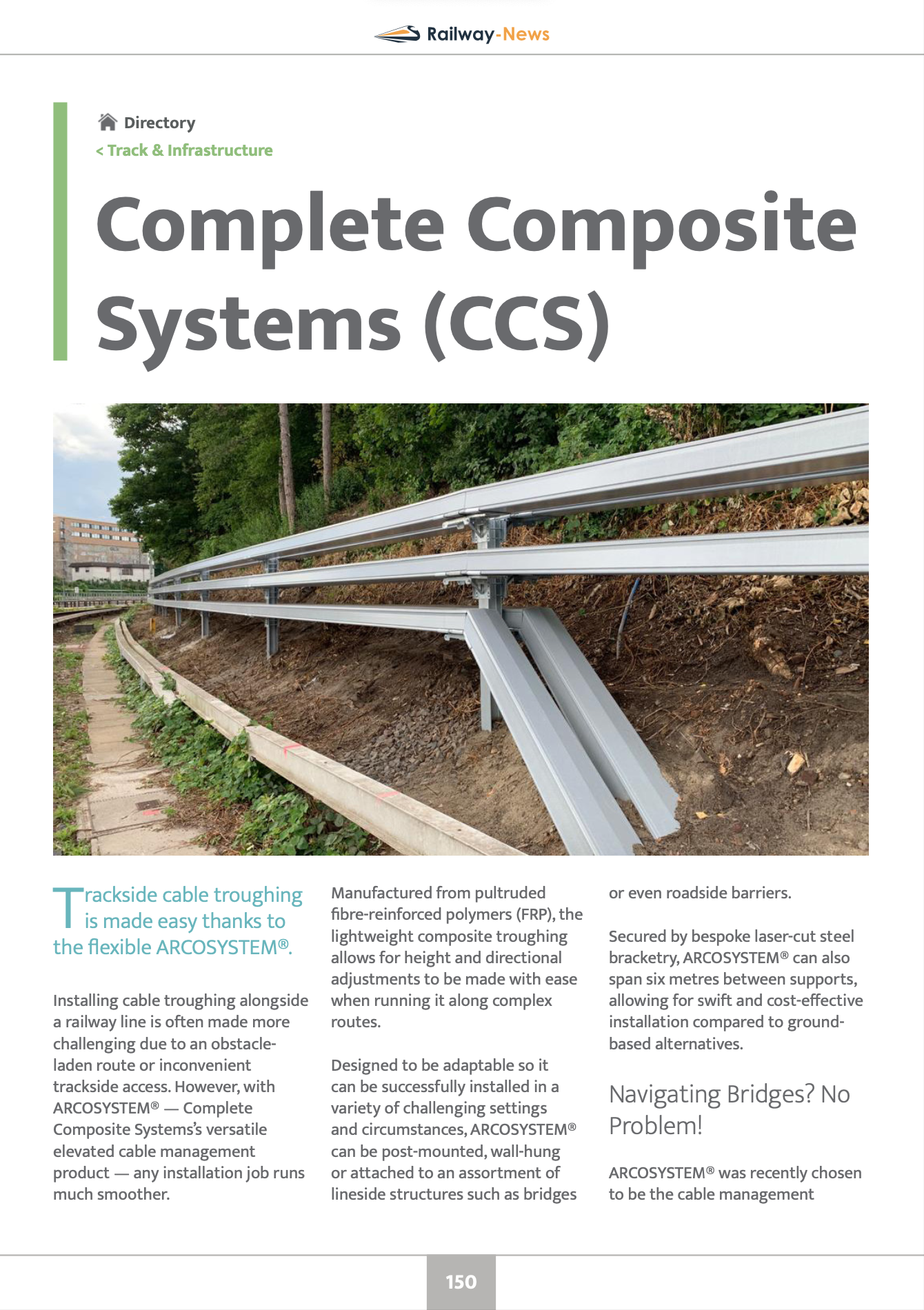 Trackside Cable Troughing Made Easy Thanks to ARCOSYSTEM®