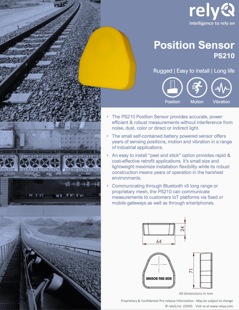 Yeltech Position Sensor PS210 | Railway-News