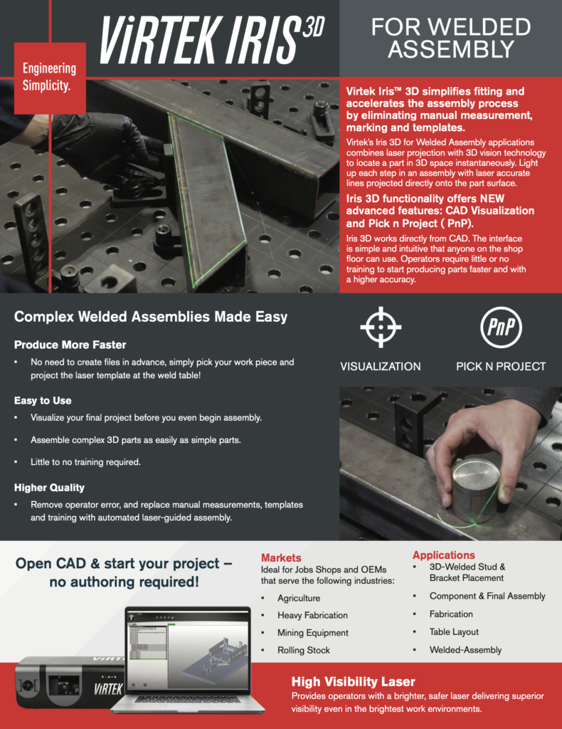 Virtek Iris 3D for Welded Assembly | Railway-News