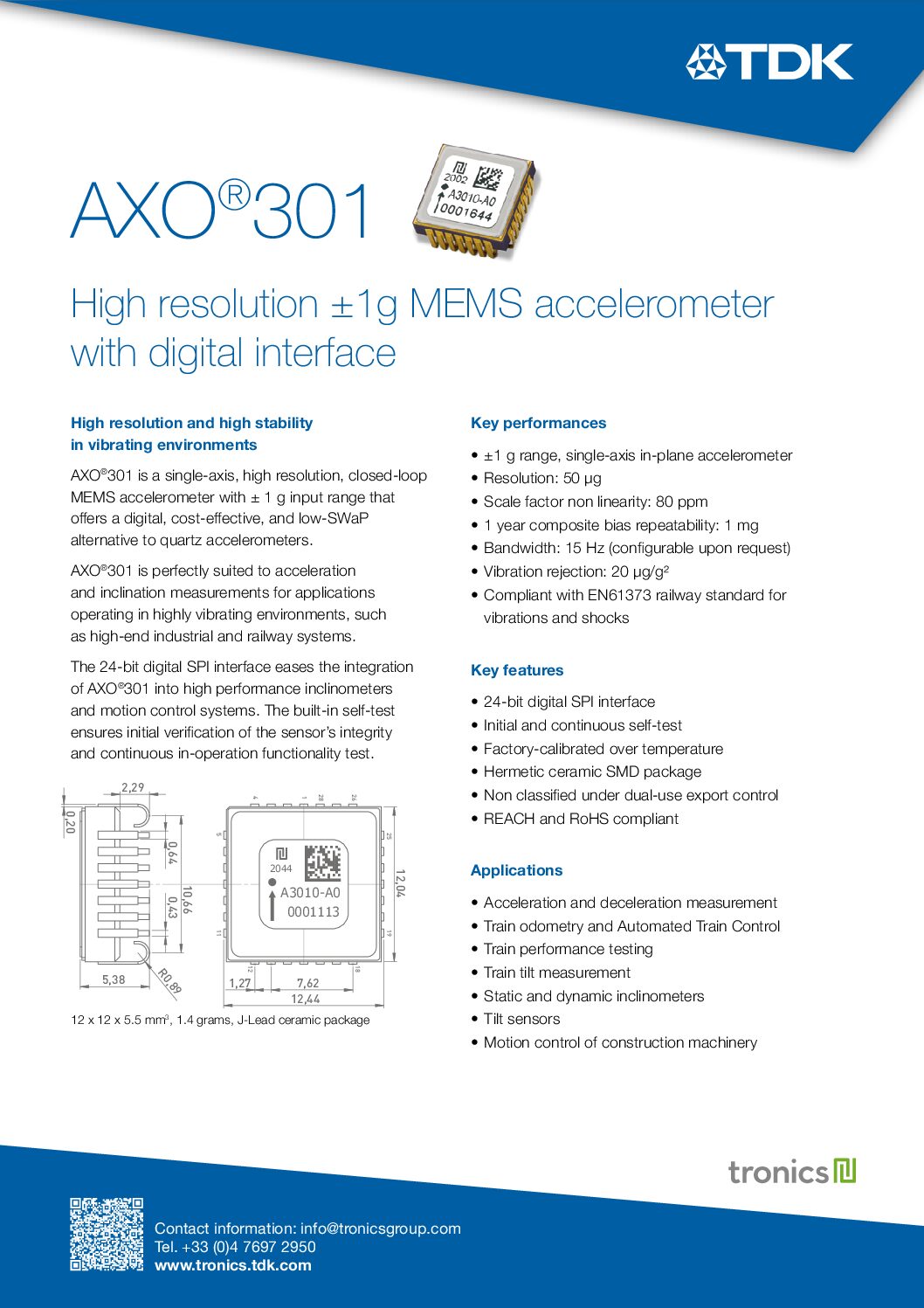 GYPRO®4300 | Tronics Microsystems | Document