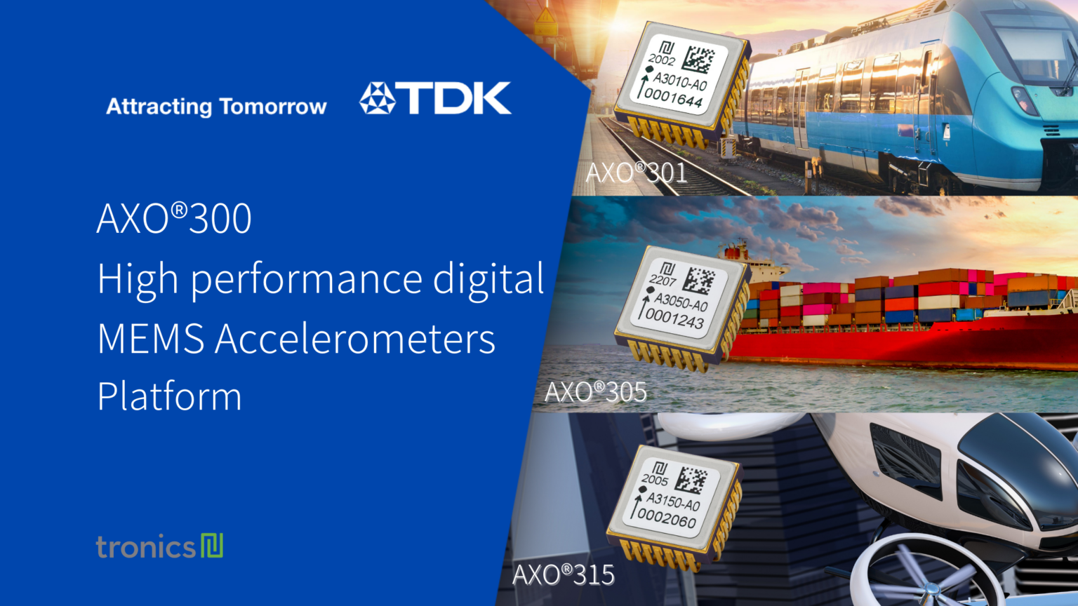 TDK Expands the Tronics AXO®300 Series | Railway-News