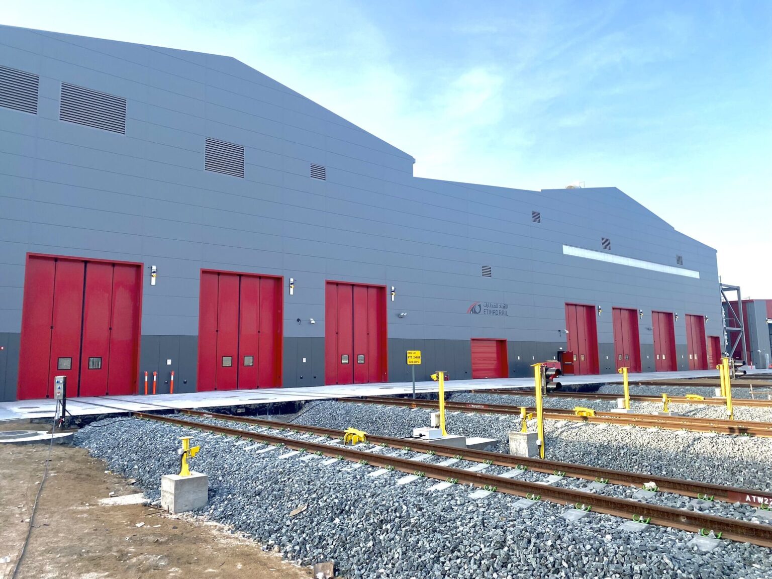 14 Sets of Swift-Sew Bi-Folding Doors for Etihad Rail | Jewers