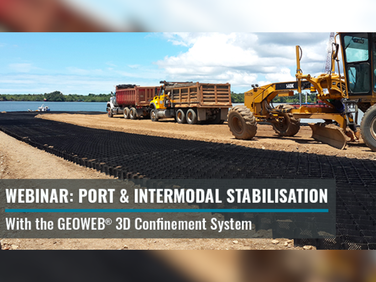 Port & Intermodal Yard Stabilisation with the GEOWEB®