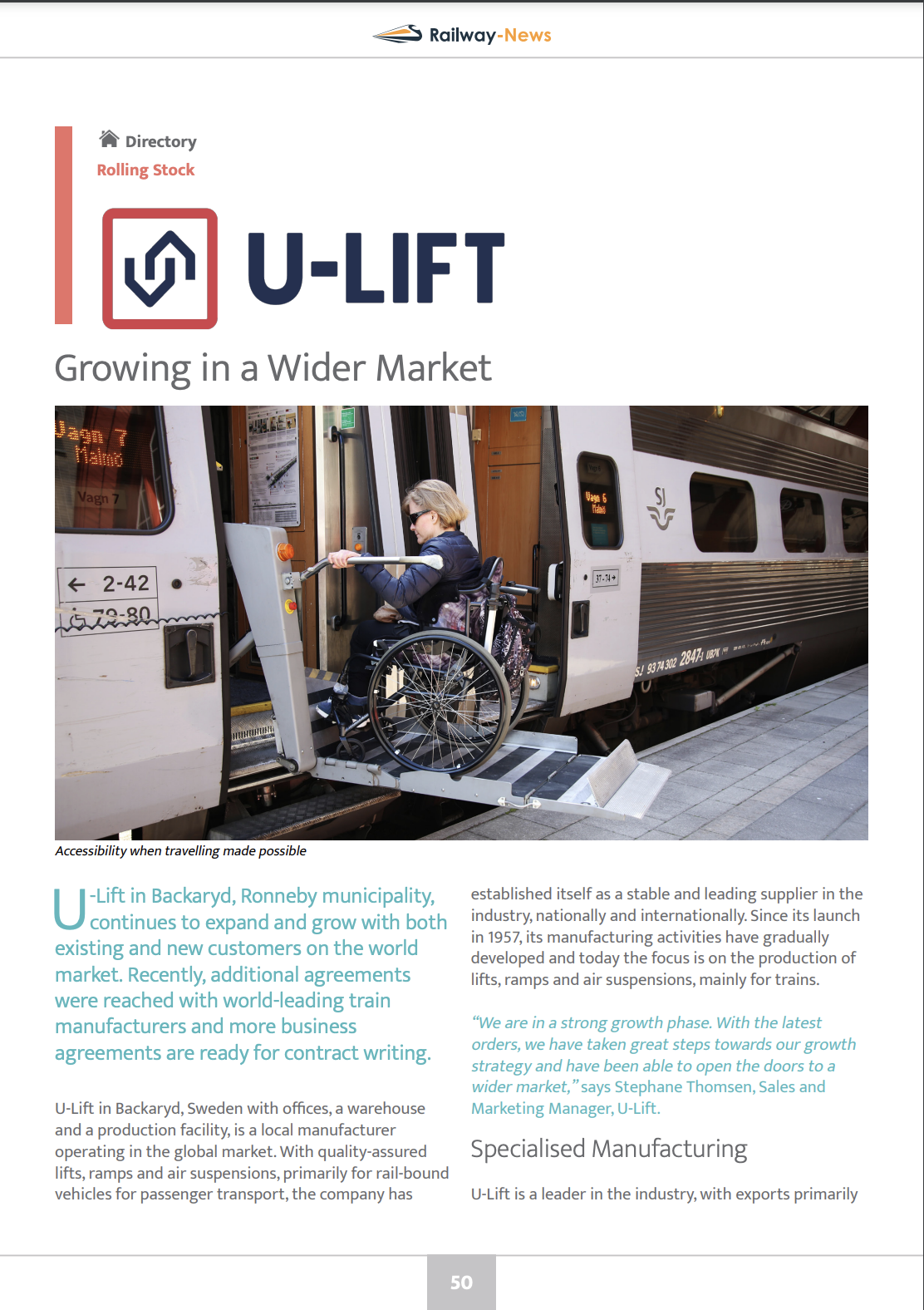 Growing in a Wider Market | U-Lift