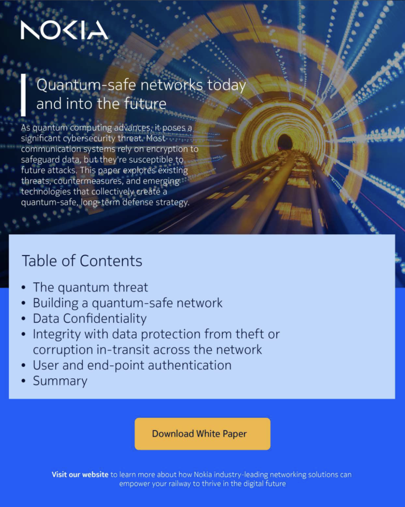Nokia | Quantum-safe Networks Today and into the Future | Railway-News