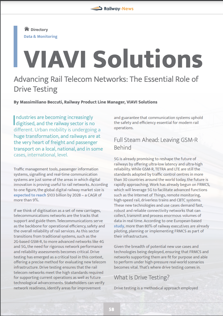 Advancing Rail Telecom Networks: The Essential Role of Drive Testing