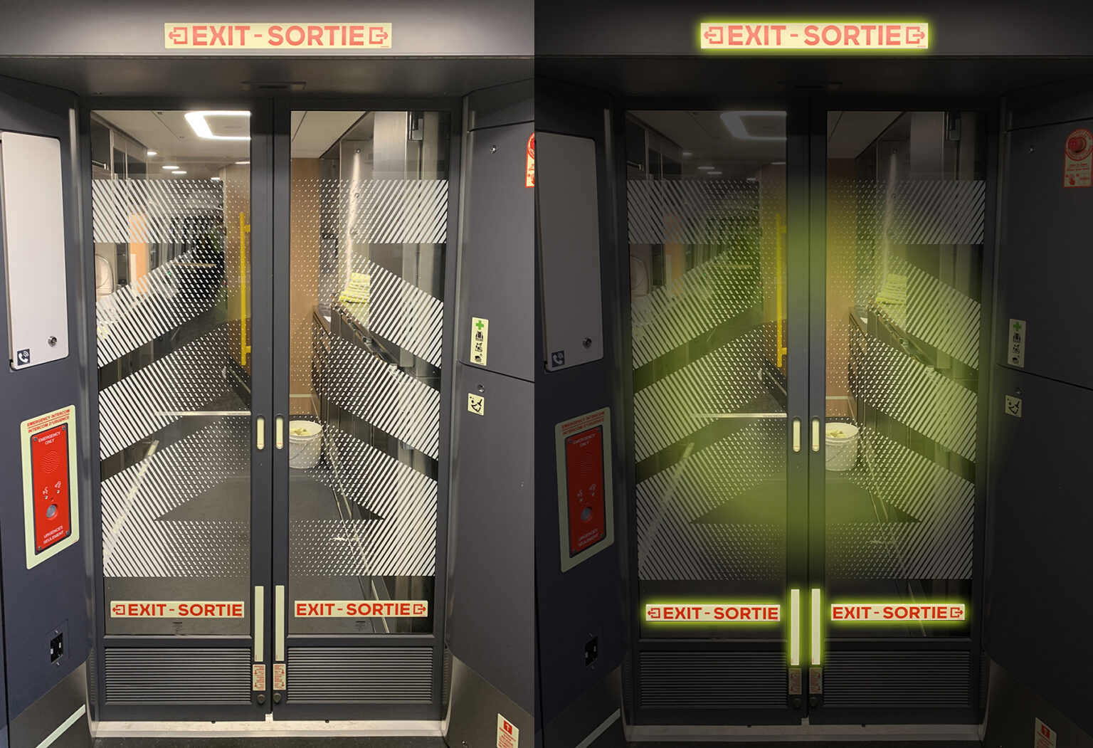 Emergency Egress/Access Signage and LLEPM for Passenger Rail