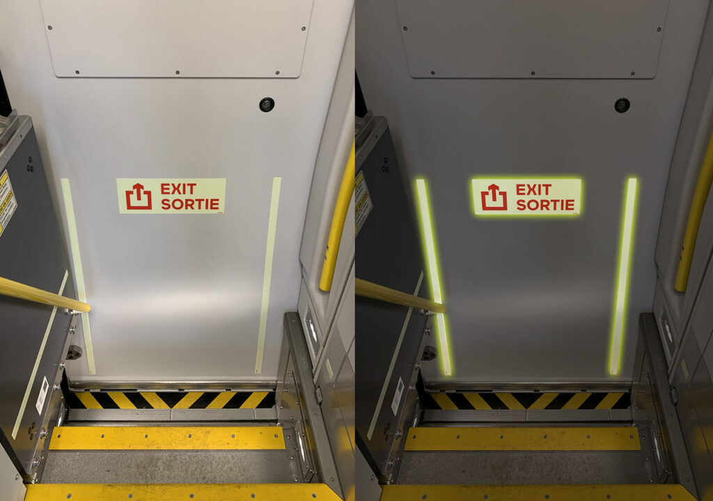 Emergency Egress/Access Signage and LLEPM for Passenger Rail