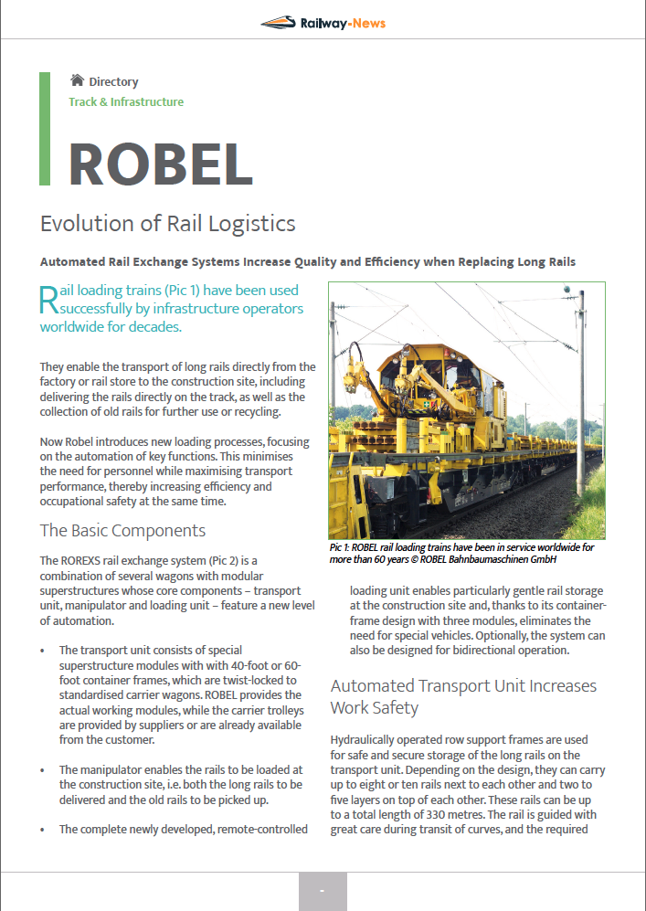 Evolution of Rail Logistics | ROBEL | Railway-News