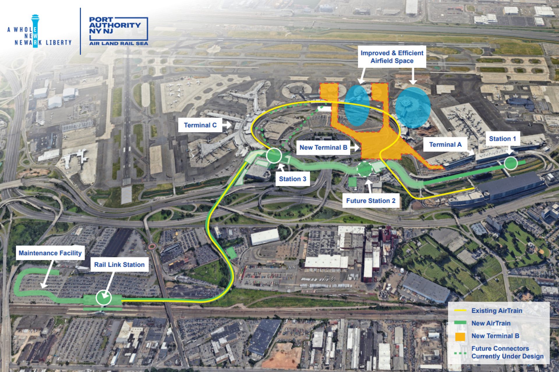US: PANYNJ Breaks Ground on New AirTrain Automated People Mover at EWR